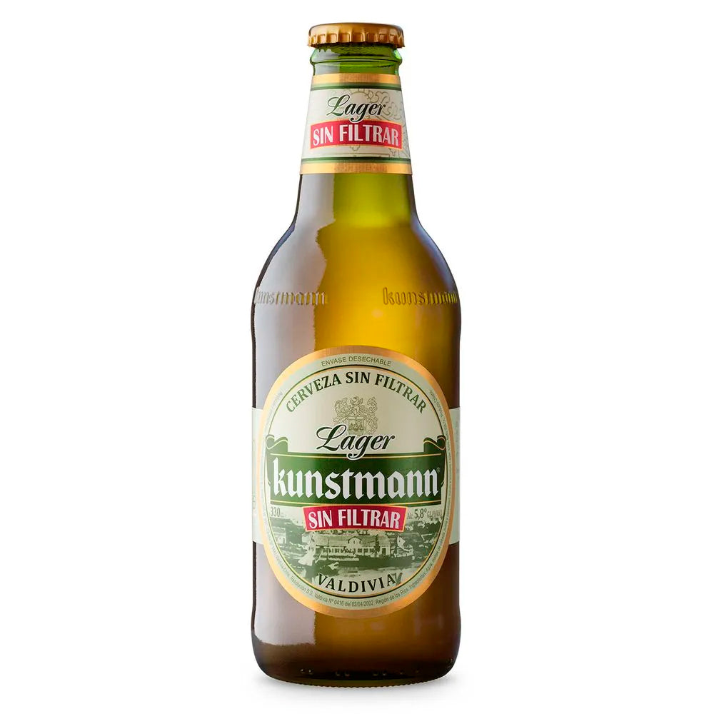 Cerveza Kunstmann Lager Sin Filtrar 330cc - Tost