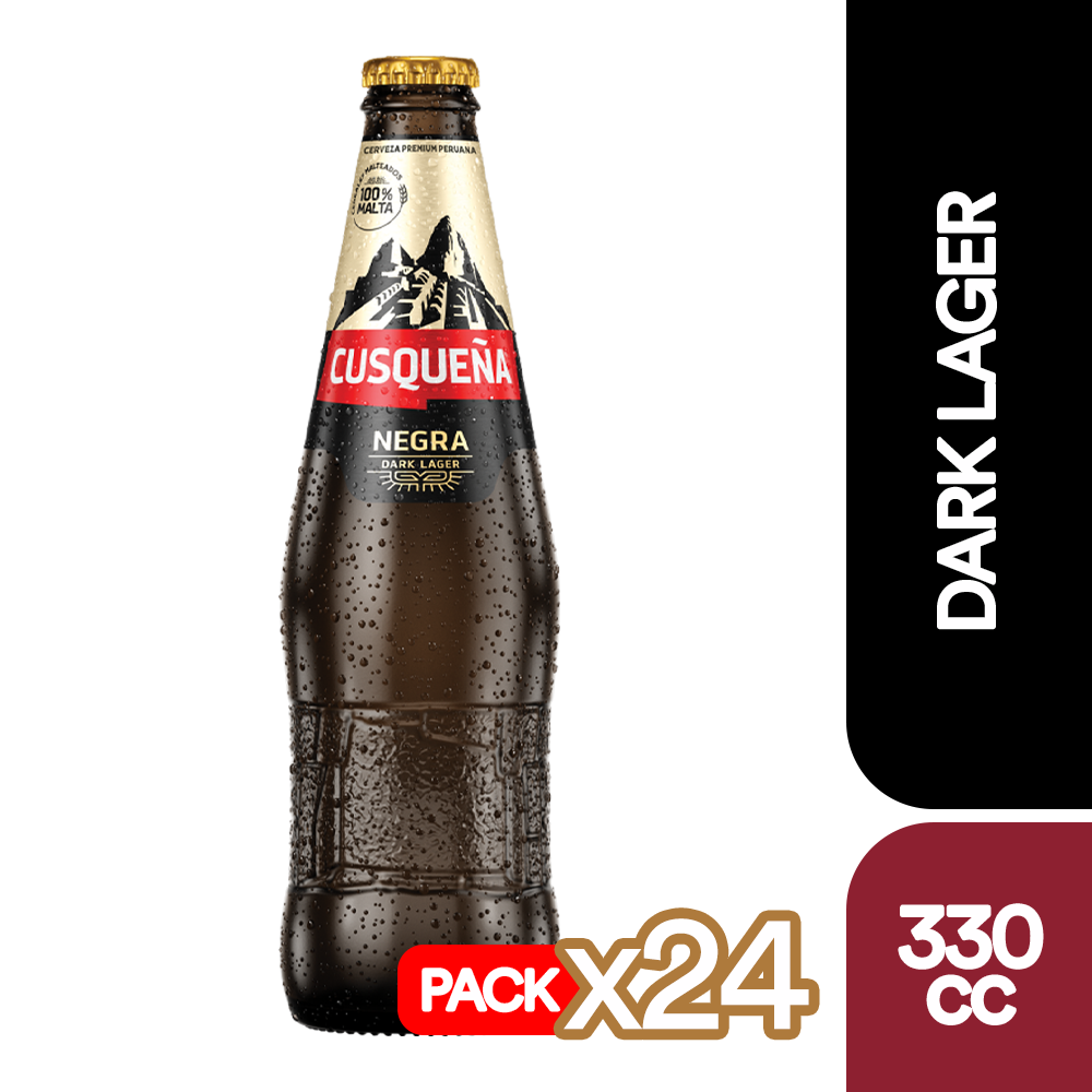 24x Cerveza Cusqueña Dark Botella 330cc - Tost