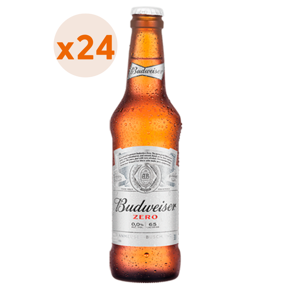 24x Cerveza Budweiser Sin Alcohol Botella 330cc - Tost
