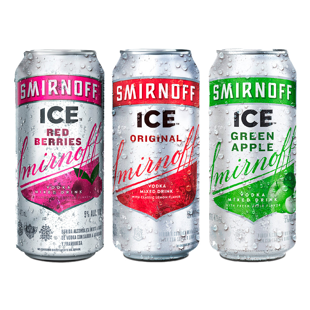 Mix 3 Vodka Smirnoff Ice Variedades Lata 5° 473cc - Tost
