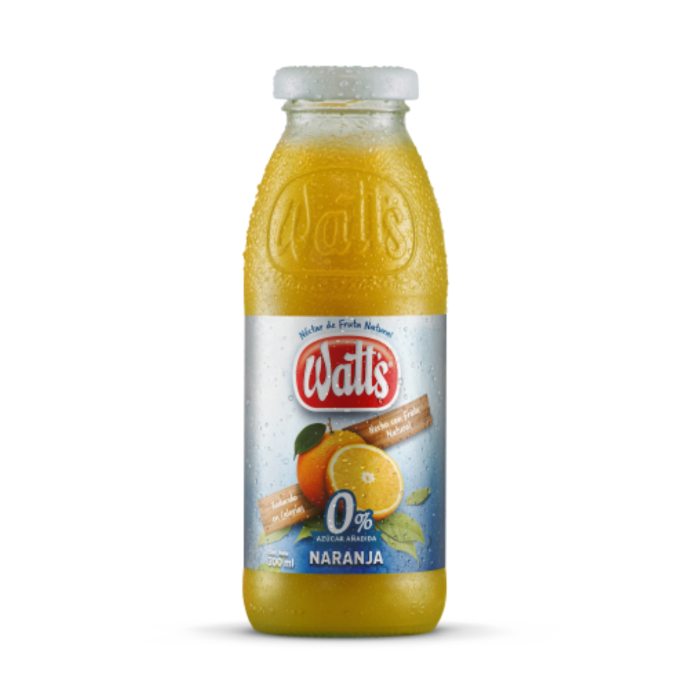 Jugo Watts Naranja Light Boca Ancha 300cc - Tost