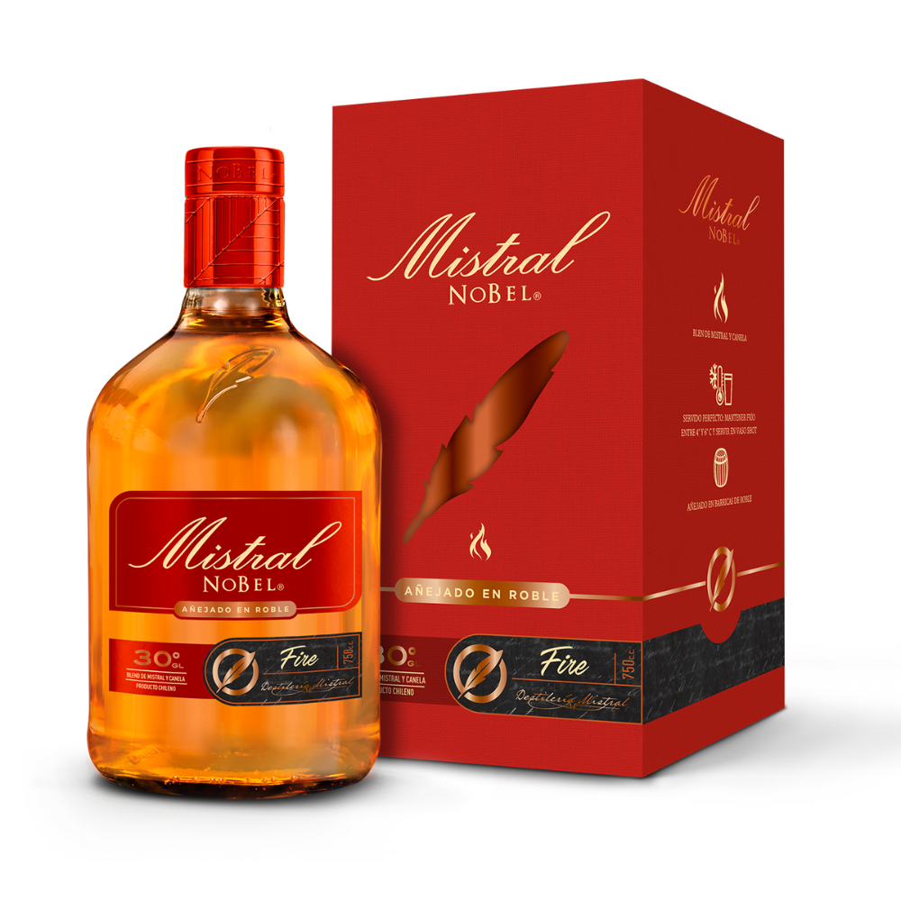 Pisco Mistral Nobel Fire 30º 750cc - Tost
