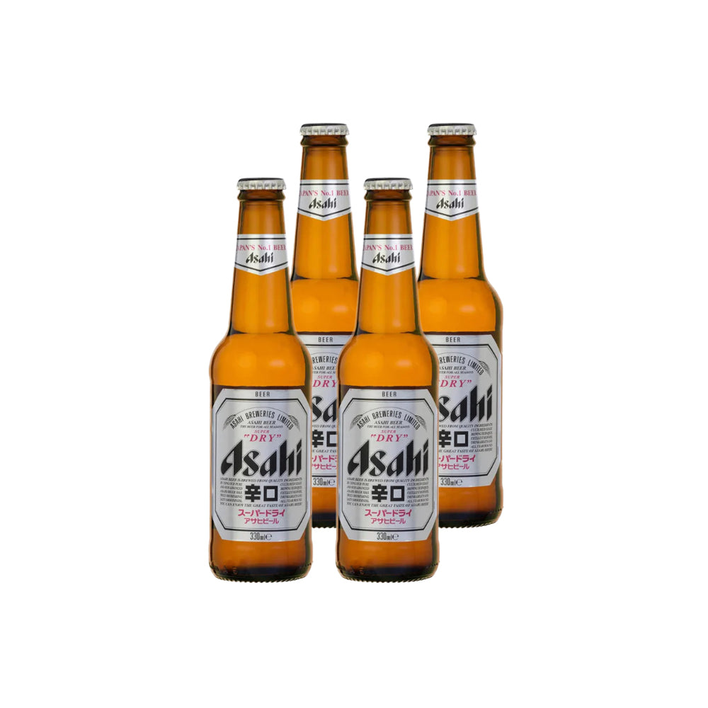 4x Cerveza Asahi Super Dry 5,2° 330cc – Tost