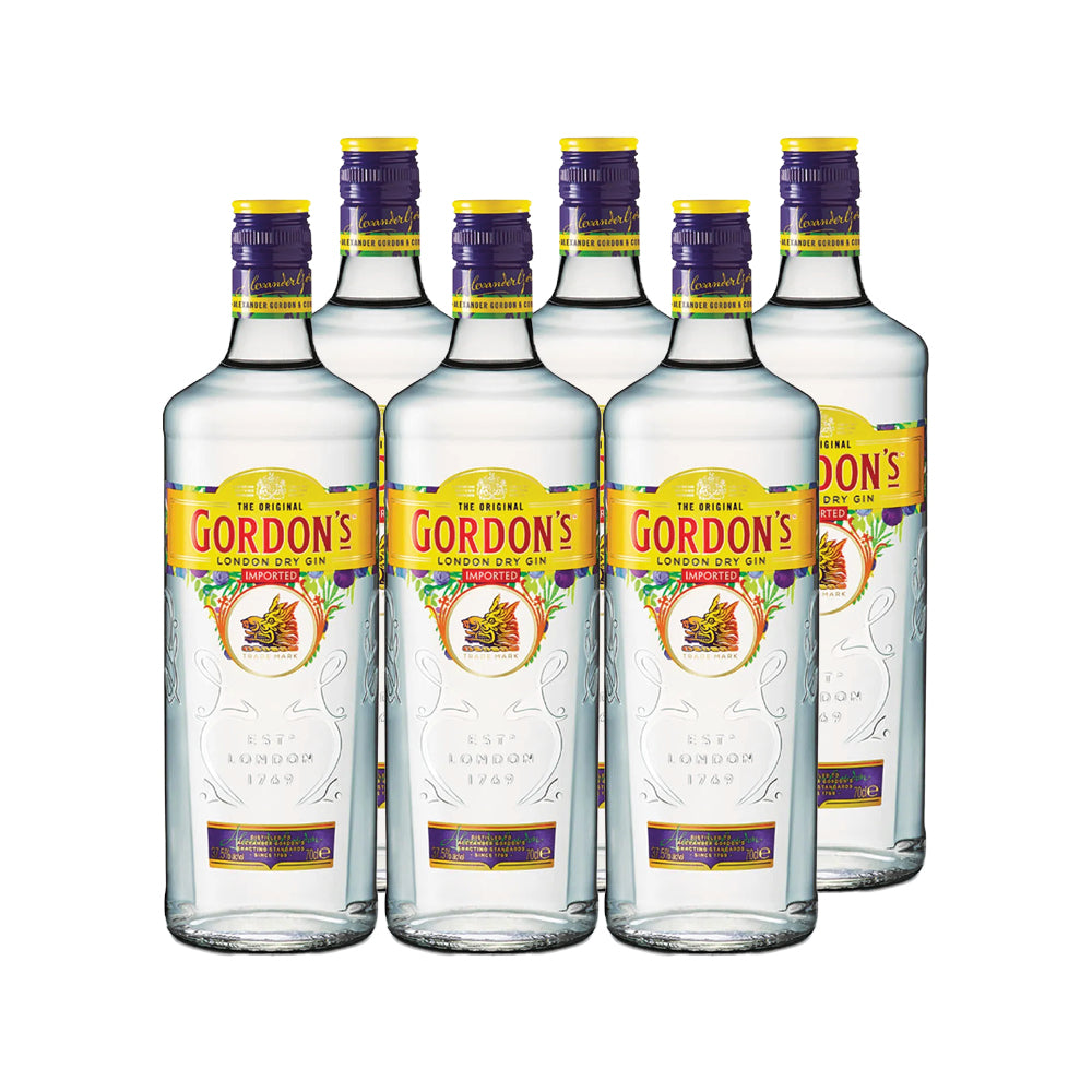 6x GIN GORDONS LONDON DRY 37,5° 750CC – Tost