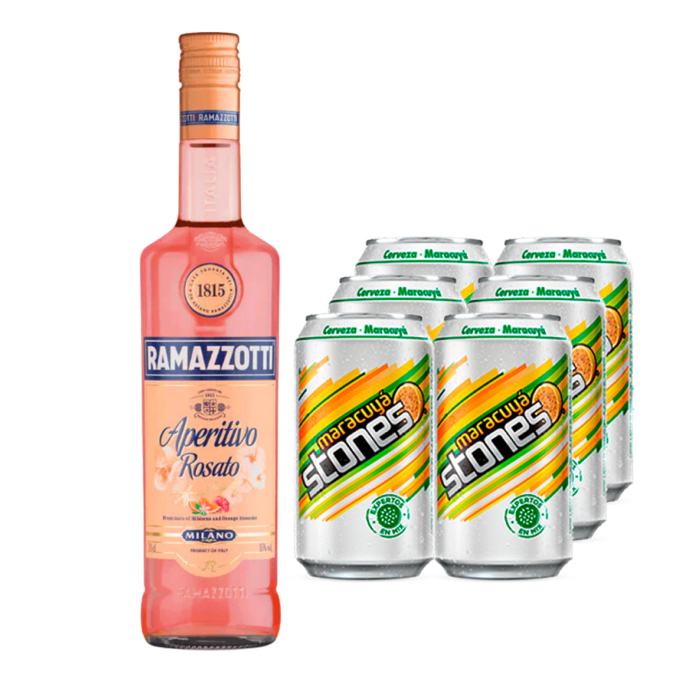 Pack Maracazzotti: Licor Ramazzotti Rosato 700cc + 6 Lemon Stones Mara ...
