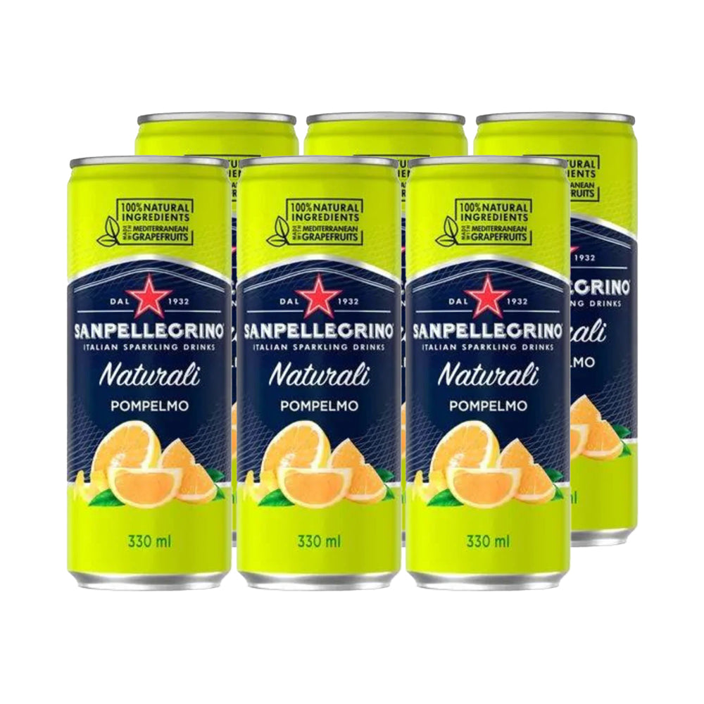 6x Agua Saborizada San Pellegrino Pompelmo Lata 330cc – Tost