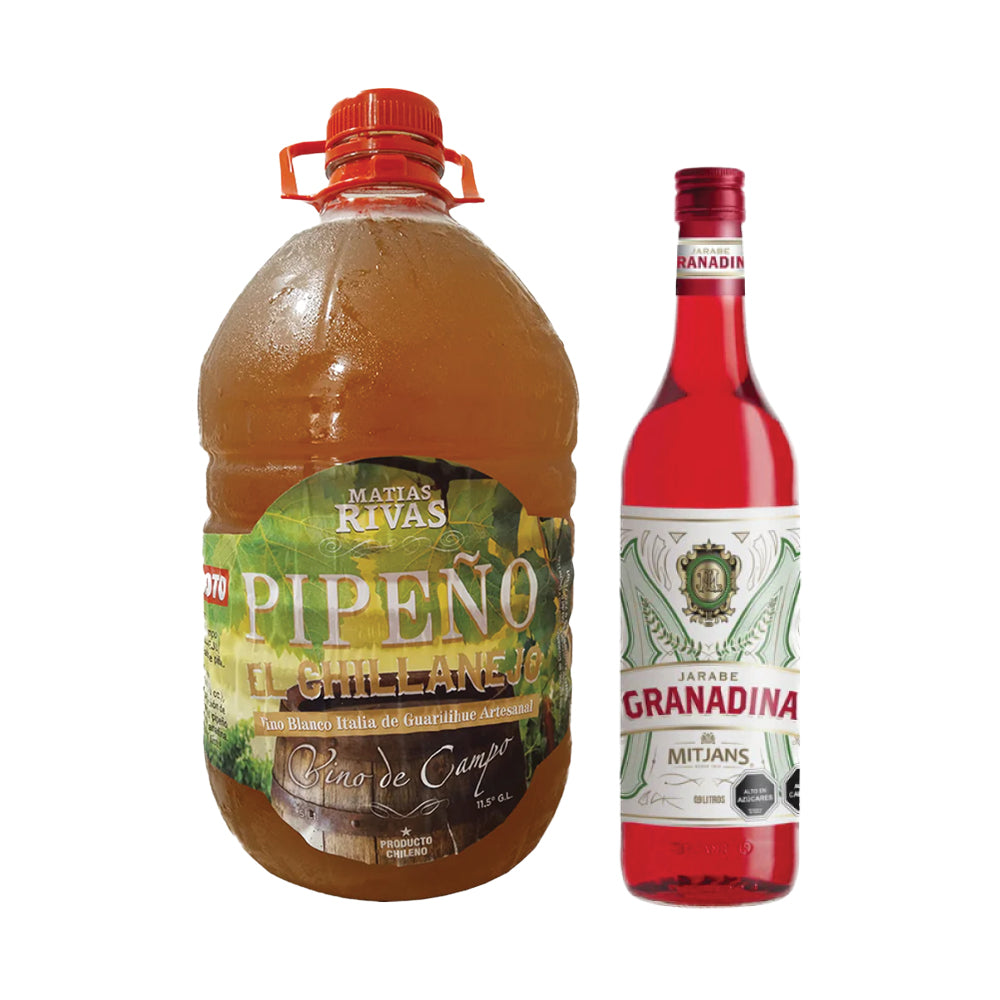 Pack Bidón Pipeño 5 Litros + Granadina Mitjans 900 cc - Tost