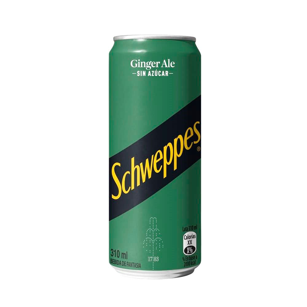 Bebida Schweppes Ginger Ale Sin Azúcar 310cc – Tost