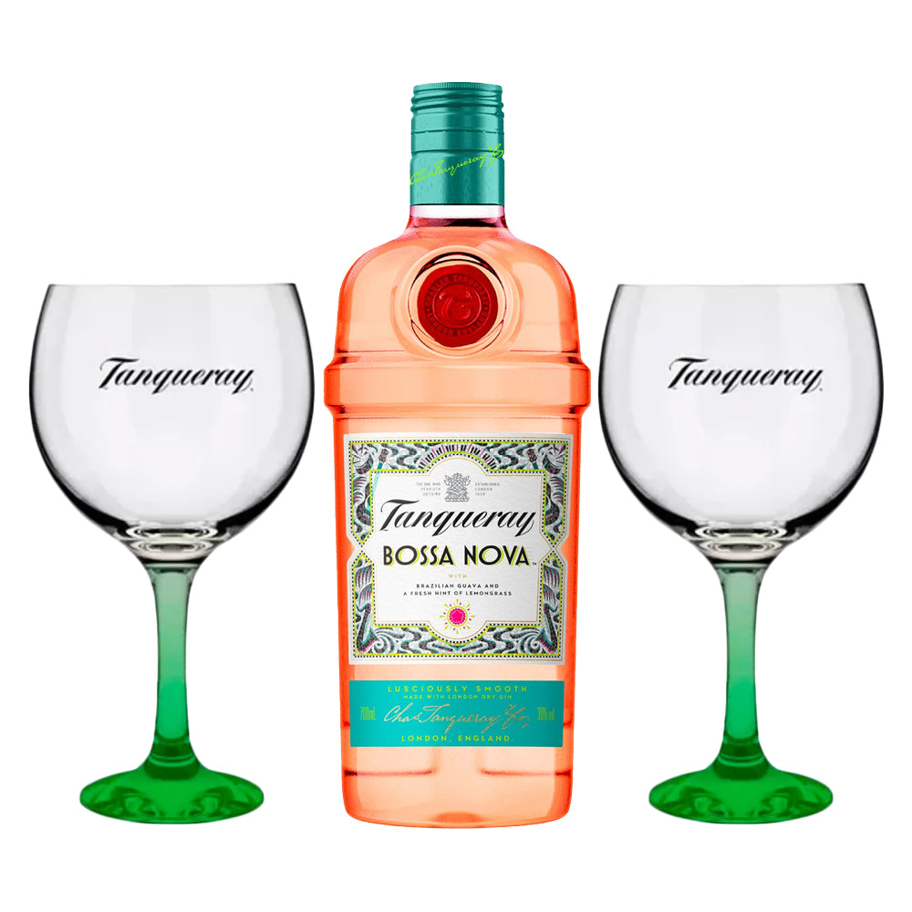 Gin Tanqueray Bossa Nova 700cc + 2 Copas Tanqueray de Regalo – Tost