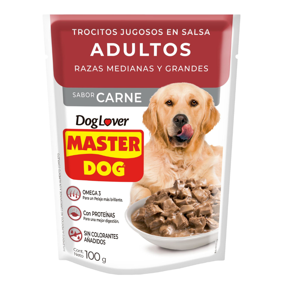 Alimento Master Dog Perro Adulto Sabor Carne 100g – Tost