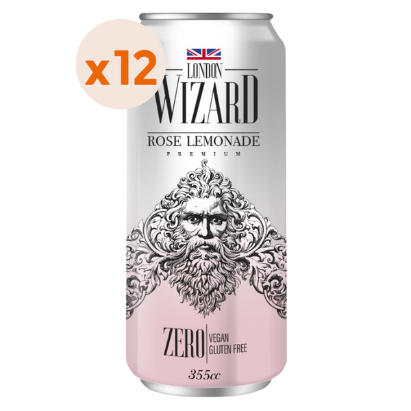 12x London Wizard Rose Lemonade Zero Lata 355cc - Tost